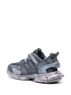 Balenciaga Track Distressed Sneakers - Blue