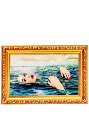 SELETTI Seagirl Graphic-print Mat - Multicolour