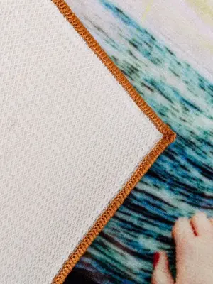 SELETTI Seagirl Graphic-print Mat - Multicolour