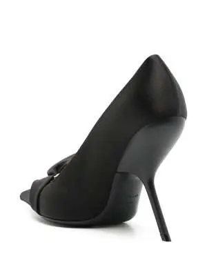 FERRAGAMO Asymmetric Bow 105mm Pumps