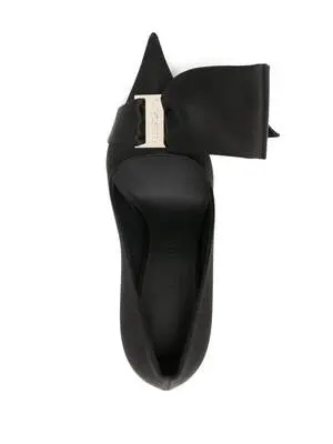 FERRAGAMO Asymmetric Bow 105mm Pumps