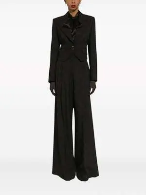 Dolce & Gabbana Monogram Jacquard Single-breasted Blazer