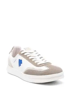 ADER ERROR Logo-embroidered Leather Sneakers - White