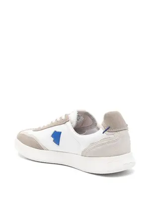 ADER ERROR Logo-embroidered Leather Sneakers - White