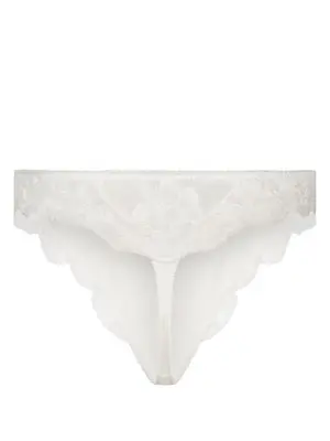 Dolce & Gabbana Lace-trim Satin Thong