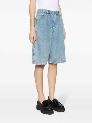 Moschino Wide-leg Denim Shorts