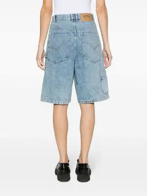 Moschino Wide-leg Denim Shorts