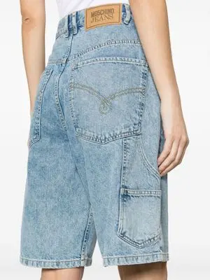 Moschino Wide-leg Denim Shorts