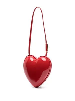 Moschino Heart-shape Shoulder Bag - Red