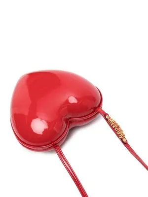 Moschino Heart-shape Shoulder Bag - Red