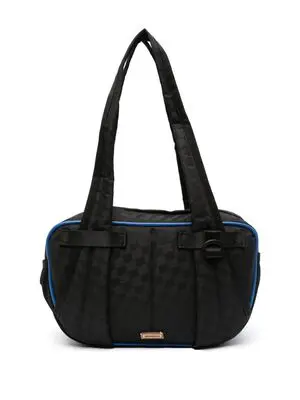 ADER ERROR Checked Tote Bag - Black
