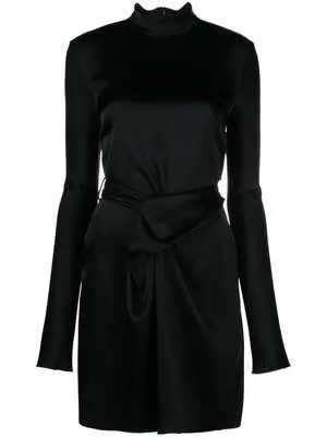 Nanushka Charon Twisted Satin Dress