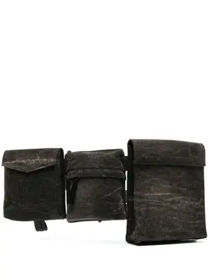Attico Logo-buckle Denim Belt Bag