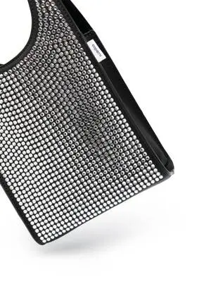 Coperni Mini Swipe Crystal-embellished Tote Bag