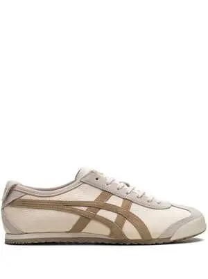 Onitsuka Tiger Mexico 66 Vin White/grey/brown Leather Suede Sneakers - Neutrals