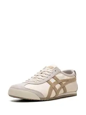 Onitsuka Tiger Mexico 66 Vin White/grey/brown Leather Suede Sneakers - Neutrals