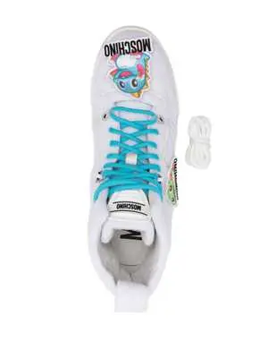 Moschino Touch-appliqué High-top Sneakers