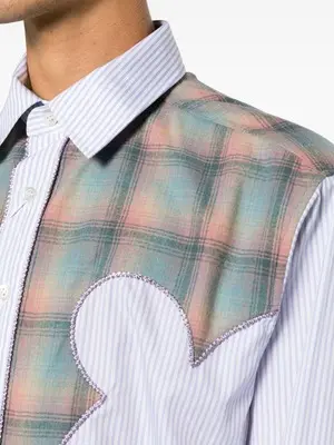 MAISON MARGIELA Paneled Pinstripe Shirt