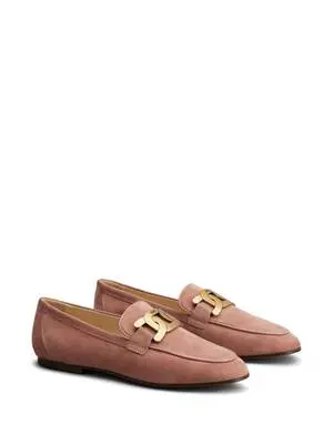 TOD'S Logo-engraved Suede Loafers