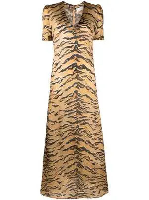 Zimmermann Matchmaker Tiger-print Maxi Dress