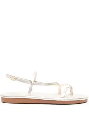 Ancient Greek Metallic Sandals For Women