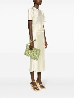 Tory Burch T Monogram Terrycloth Cluch Bag