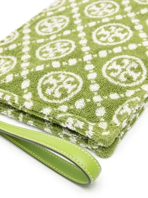 Tory Burch T Monogram Terrycloth Cluch Bag