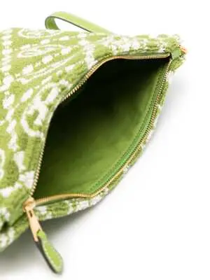 Tory Burch T Monogram Terrycloth Cluch Bag