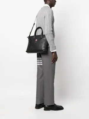 Thom Browne 4-bar Leather Briefcase