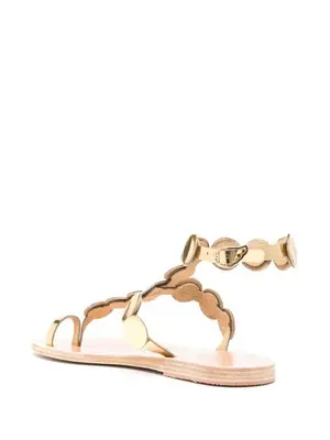 ANCIENT GREEK SANDALS Asteras Flat Sandals - Gold