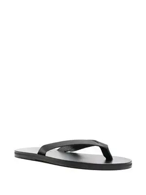 ANCIENT GREEK SANDALS Solon Flat Sandals - Black