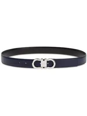 FERRAGAMO Gancini Reversible Belt - Blue