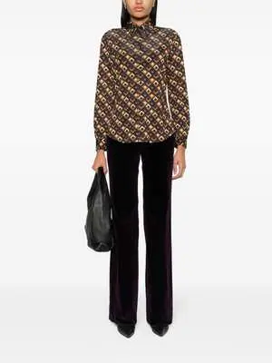 Barbara Bui Geometric-print Long-sleeve Shirt