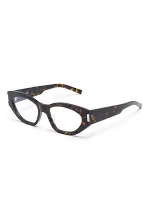 Saint Laurent Tortoiseshell Cat-eye Glasses