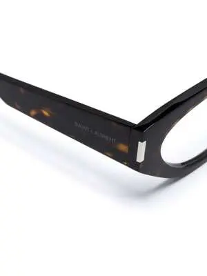 Saint Laurent Tortoiseshell Cat-eye Glasses