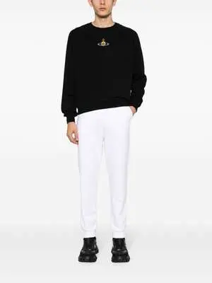 VIVIENNE WESTWOOD Orb-embroidered Track Pants - White