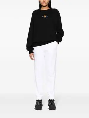 VIVIENNE WESTWOOD Orb-embroidered Track Pants - White