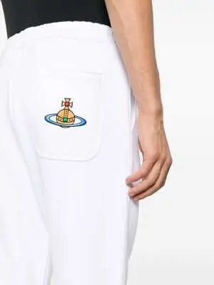 VIVIENNE WESTWOOD Orb-embroidered Track Pants - White