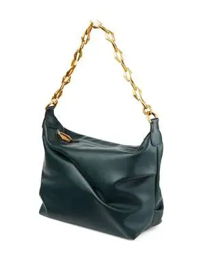 JIMMY CHOO Small Diamond Soft Leather Shoulder Bag
