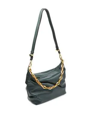 JIMMY CHOO Small Diamond Soft Leather Shoulder Bag