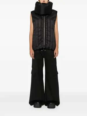 Rick Owens Funnel-neck Quilted Down Gilet