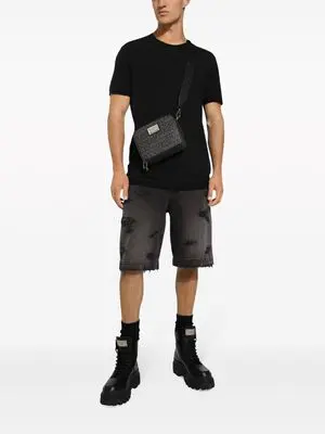 Dolce & Gabbana Monogram Shoulder Bag - Black