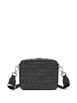 Dolce & Gabbana Monogram Shoulder Bag - Black