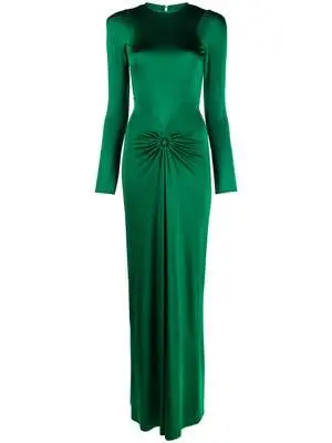 Victoria Beckham Gathered-detail Open-back Gown