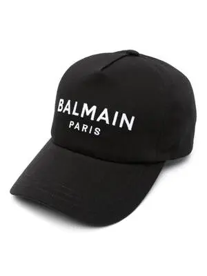 Balmain Embroidered Logo Cap - Black
