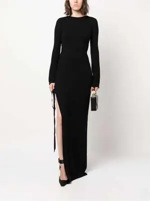 Saint Laurent Side-slit Maxi Dress