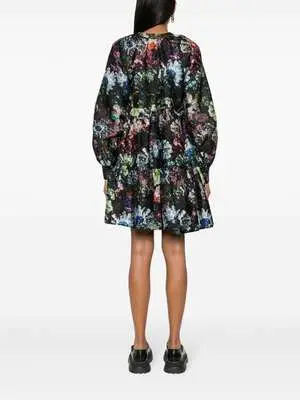 Stine Goya Jasmine Glitter Bloom-print Minidress