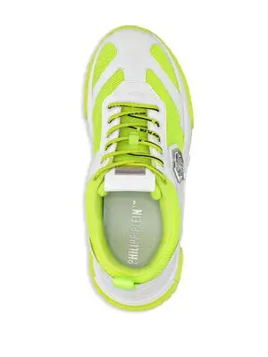 Philipp Plein Predator Panelled Sneakers - Yellow