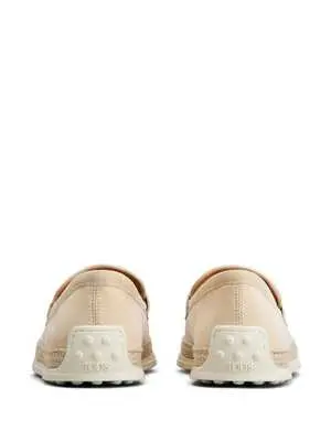 TOD'S Gomma Leather Loafers - Neutrals