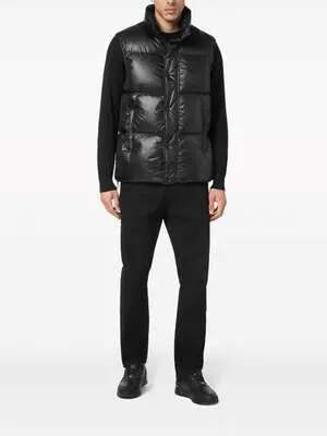 BILLIONAIRE Logo-embroidered Padded Gilet - Black
